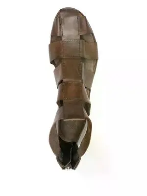 SHOTO Strappy Zip-up Sandals