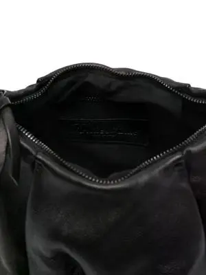 REPTILE'S HOUSE Gathered Shoulder Bag - Black