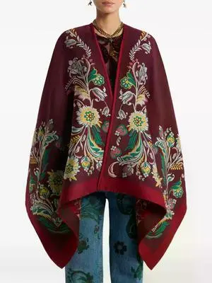 Etro Floral-jacquard Cape