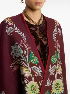 Etro Floral-jacquard Cape