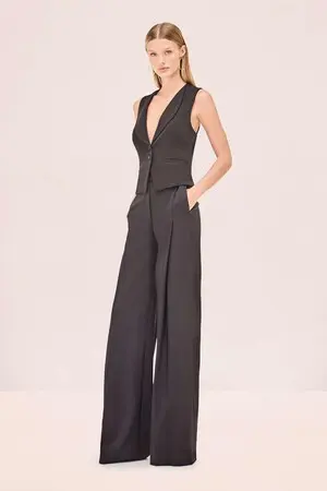 Alexis Jude Wide Leg Trousers - Black