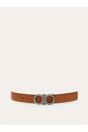 FERRAGAMO Reversible And Adjustable Gancini Belt Red