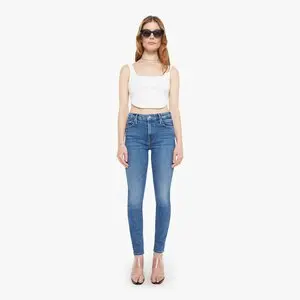 MOTHER High Waisted Looker Let's Split Jeans