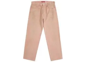 Supreme Distressed Loose Fit Selvedge Jean - Washed Pink