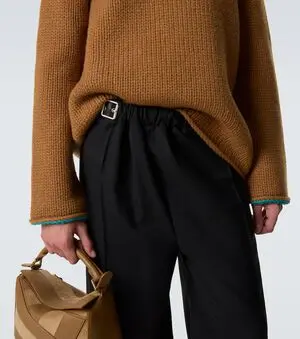 Loewe Tan Wool Turtleneck Sweater - Brown
