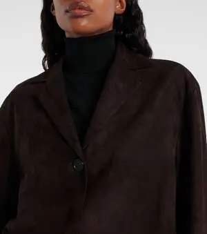 THE ROW Fabian Suede Jacket - Brown