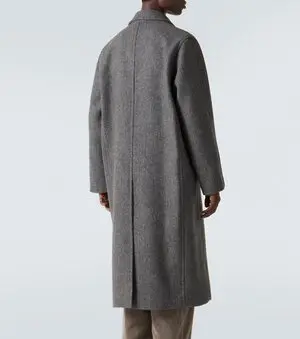 Auralee Herringbone Wool Coat
