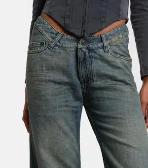 Balenciaga Low-rise Wide-leg Jeans