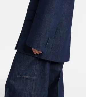 Sportmax Ancella Double-breasted Denim Blazer