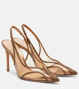 Gianvito Rossi Gold Tone Pumps