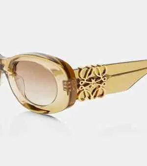 Loewe Anagram Oval Sunglasses