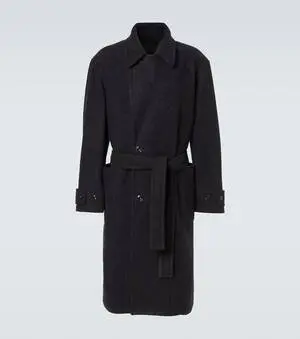 LEMAIRE Belted Alpaca And Wool Overcoat