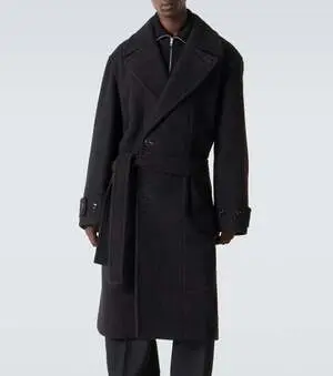 LEMAIRE Belted Alpaca And Wool Overcoat
