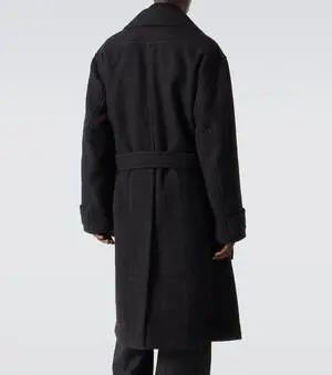 LEMAIRE Belted Alpaca And Wool Overcoat
