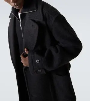 LEMAIRE Belted Alpaca And Wool Overcoat