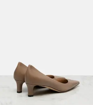 THE ROW Carla 45 Leather Pumps