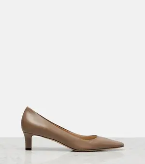 THE ROW Carla 45 Leather Pumps
