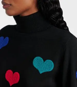 Goldbergh Bacio Embellished Turtleneck Sweater - Black