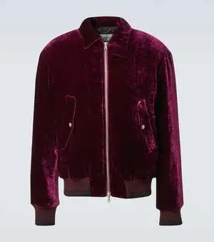 Dries Van Noten Velvet Bomber Jacket