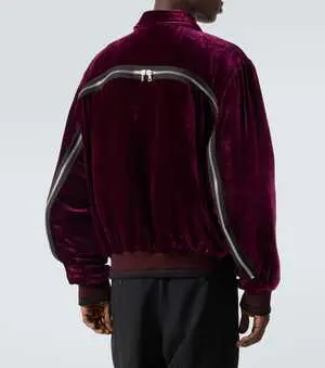 Dries Van Noten Velvet Bomber Jacket