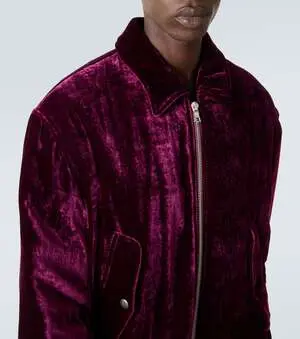 Dries Van Noten Velvet Bomber Jacket