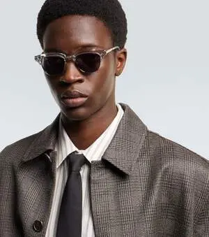 JACQUES MARIE MAGE Sartre Square Sunglasses - Silver