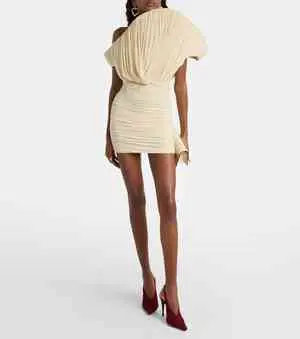 Magda Butrym Asymmetric Ruched Mini Dress