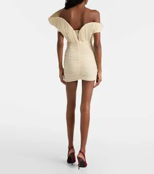 Magda Butrym Asymmetric Ruched Mini Dress