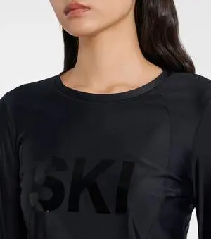 Perfect Moment Ski Crew Neck Top - White
