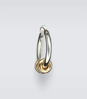 SPINELLI KILCOLLIN Nevine Max Sterling And 18kt Gold Single Hoop Earring - Silver