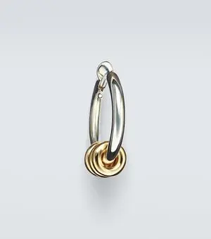 SPINELLI KILCOLLIN Nevine Max Sterling And 18kt Gold Single Hoop Earring - Silver