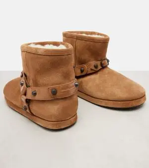 Balenciaga Alaska Suede Ankle Boots - Brown