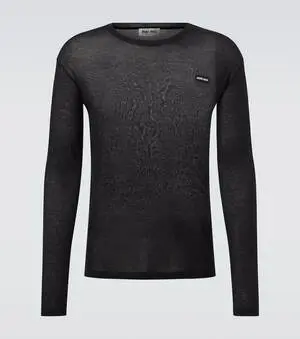 Miu Miu Logo Cotton Jersey T-shirt