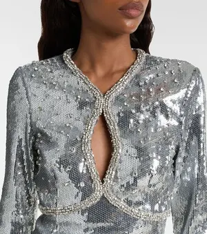 Rebecca Vallance Blythe Sequined Mini Dress