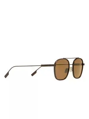 Zegna Square Frame Sunglasses