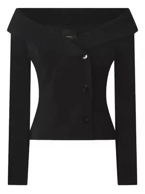 Pinko Off-shoulder Buttoned Jacket