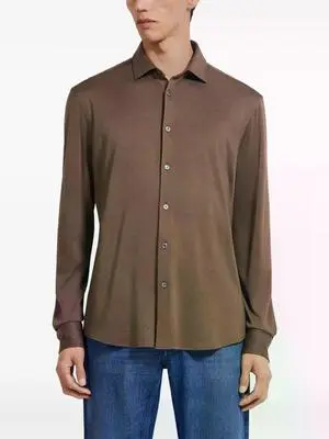 Zegna Cashmere-silk-blend Shirt