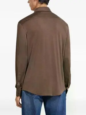 Zegna Cashmere-silk-blend Shirt