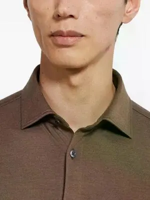 Zegna Cashmere-silk-blend Shirt