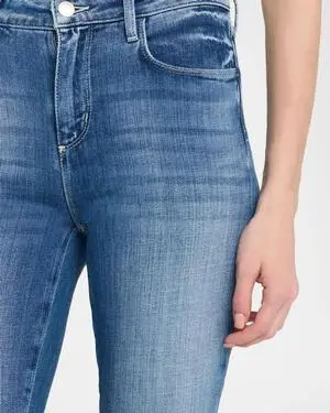 L'Agence Ruth High Rise Straight Jeans