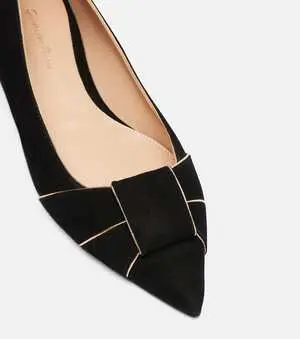 GIANVITO ROSSI Suede Ballet Flats