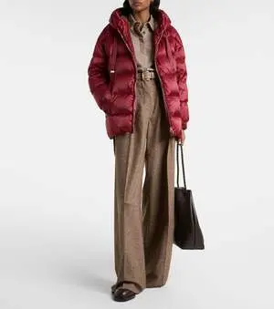 Max Mara Felice Hooded Taffeta Down Jacket