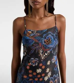 Farm Rio Snakes Bouquet Maxi Dress