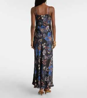 Farm Rio Snakes Bouquet Maxi Dress