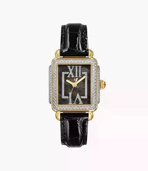 Michele Deco Madison Mid Pavé Roman Watch