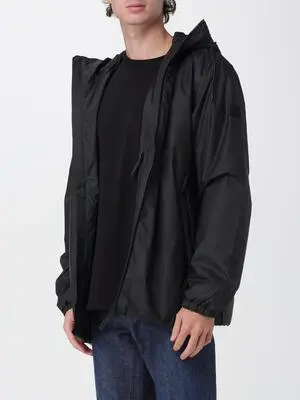 Rains Hooded Waterproof Jacket - Black