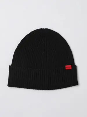 Hugo Ribbed Beanie - Black