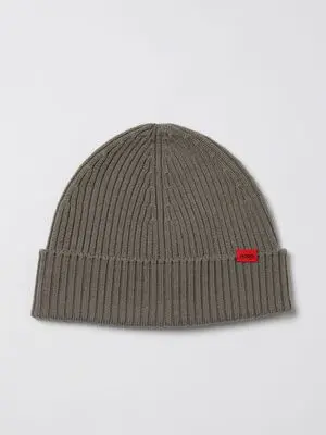 Hugo Ribbed Beanie - Grey