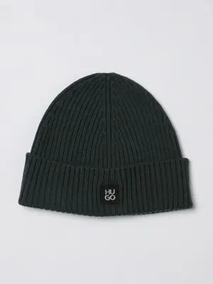 Hugo Ribbed Beanie Green