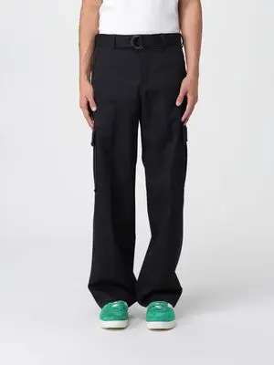 PT TORINO Pleated Belted Cargo Pants - Black